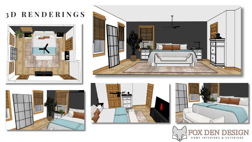 Master Bedroom Makeover - Fox Den Interior Design